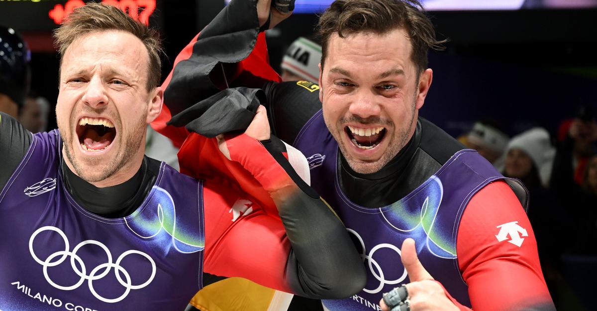Siebte Goldmedaille: Rodler Tobias Wendl und Tobias Arlt können stolz sein